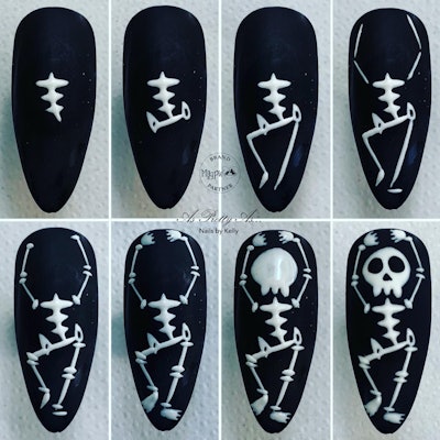 How-To: Skeleton Nail Art | Nailpro