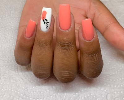Peach nail designs store